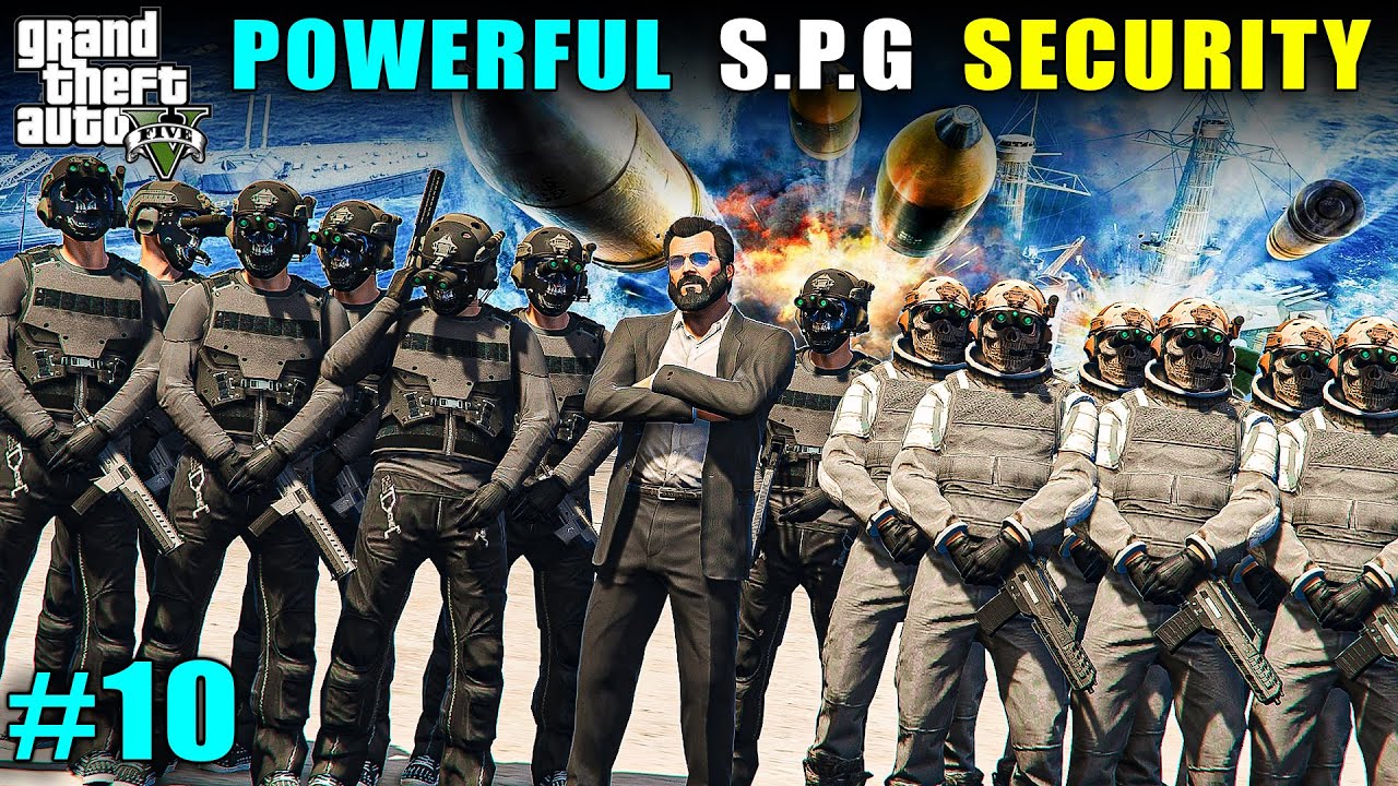 MICHAEL'S MOST POWERFUL S.P.G SECUIRTY | GTA V GAMEPLAY | TECHNO GAMERZ ...