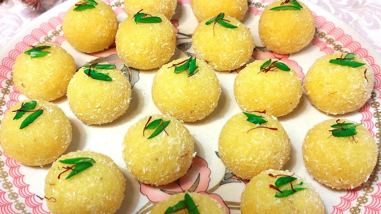 Coconut Kesar Milk Powder Ladoo|Nariyal Laddu Recipe|How to Make ...
