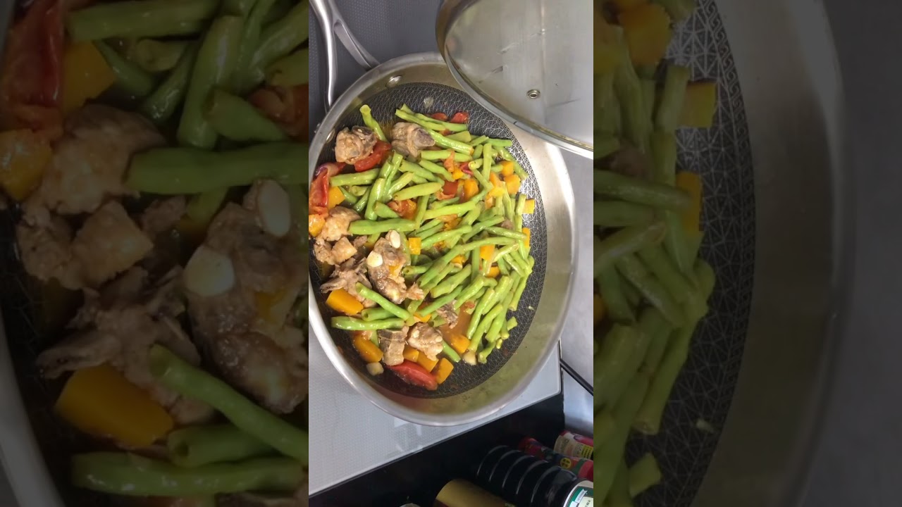 Ginisang String Beans with pork - YouTube