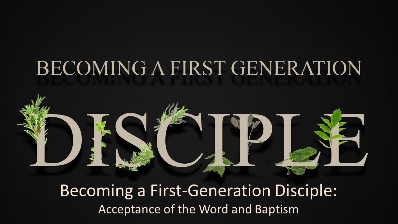 Becoming a First-Generation Disciple: Acceptance of the Word and ...