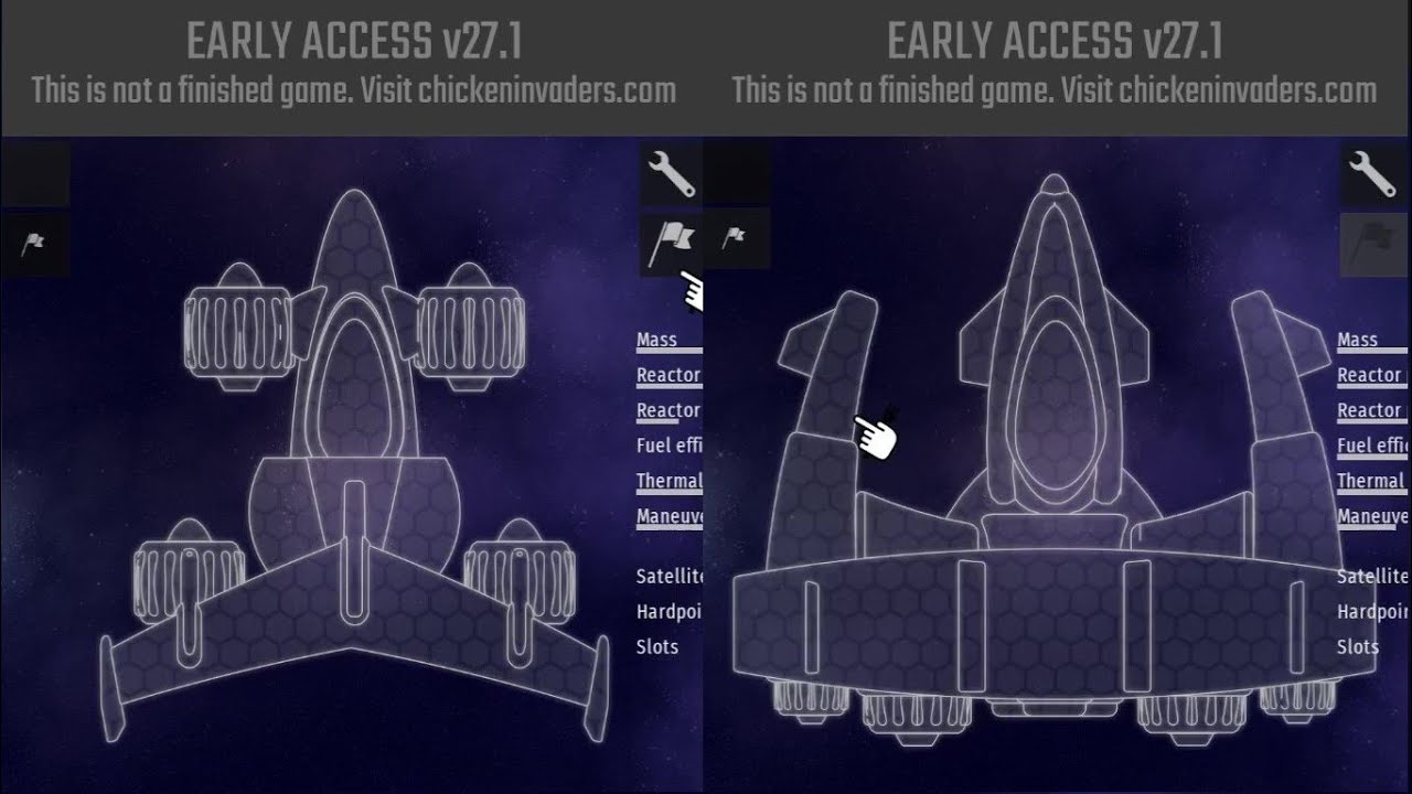 [Early Access] Chicken Invaders Universe - 2 different ships for 2 ...