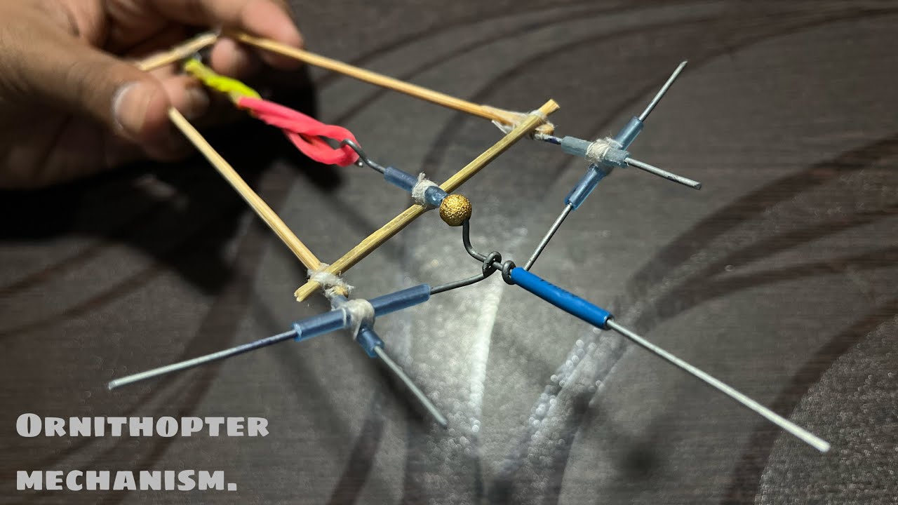 Ornithopter mechanism in a simple way 🙂 ️ - YouTube