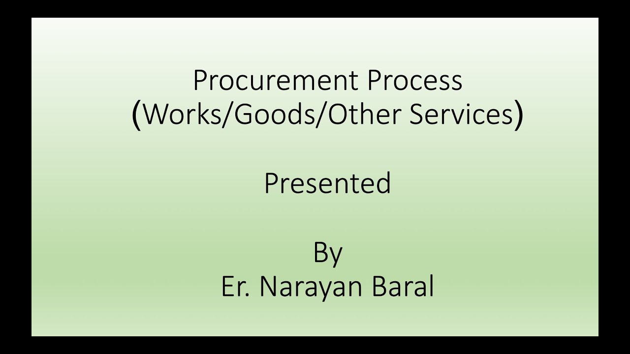 Procurement & Contract Management: Ep. 24: Procurement Process for ...
