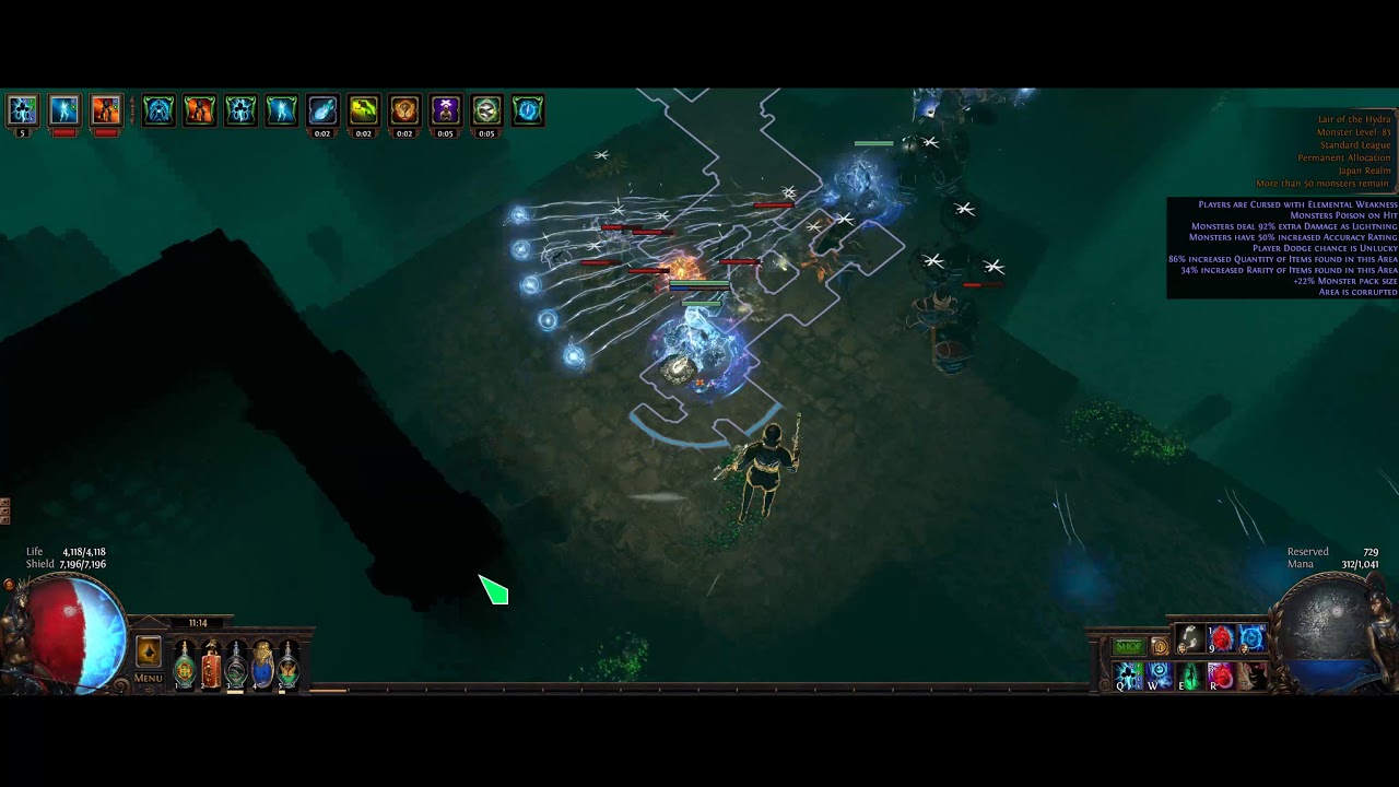 Lightning Golems ♫ T16 Lair of the Hydra (POE 3.2) - YouTube