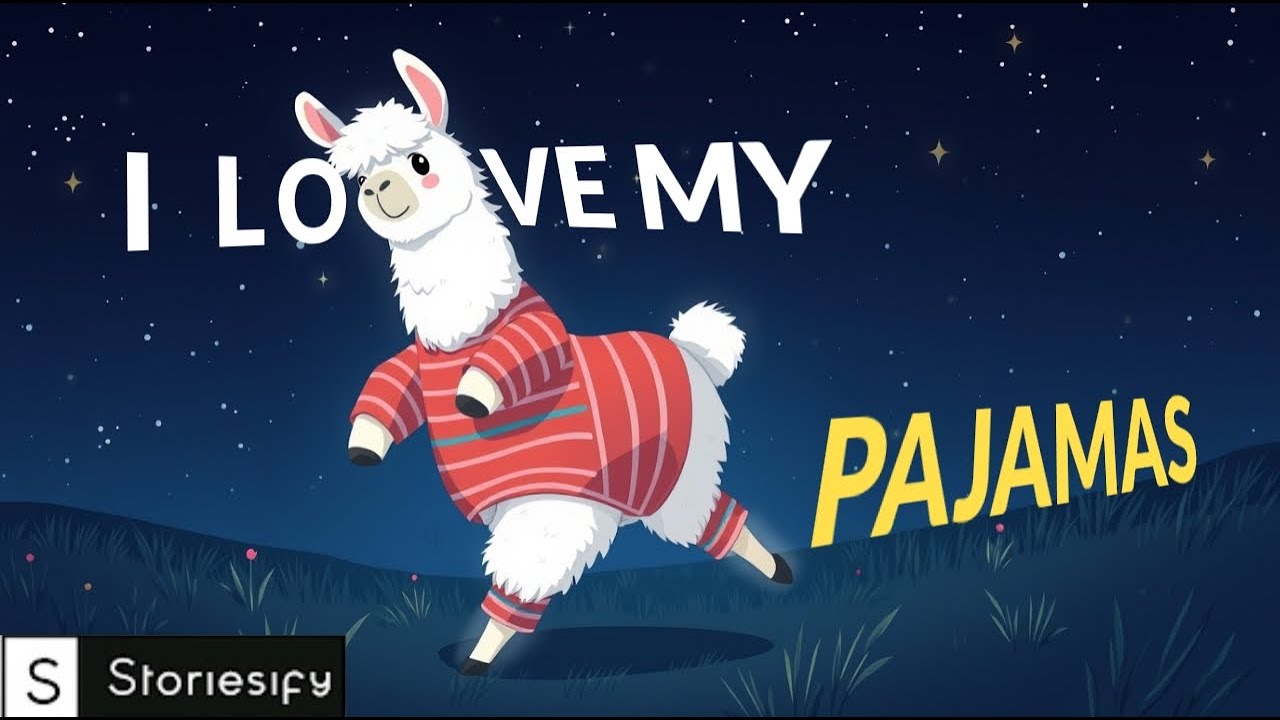 The Llama in Pajamas 🦙 | Silly Bedtime Poem for Kids (Animated Nursery ...