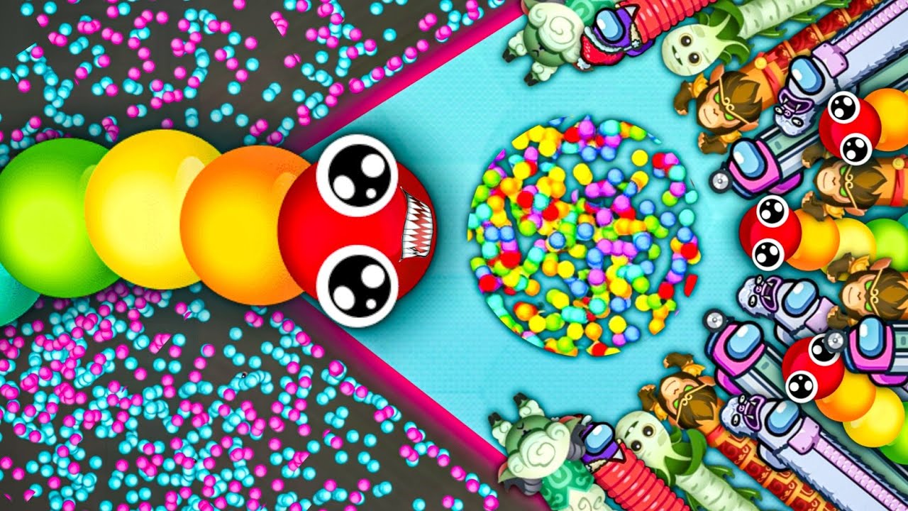 Snake.io🐍 RAINBOW SNAKE EATING YUMMY TESTY SCORE POINT 🐍 EPIC SNAKEIO ...
