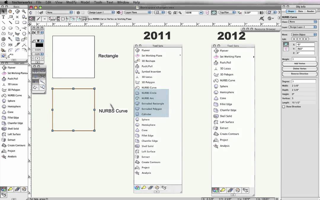 Workspace Improvements in Vectorworks 2012 - YouTube