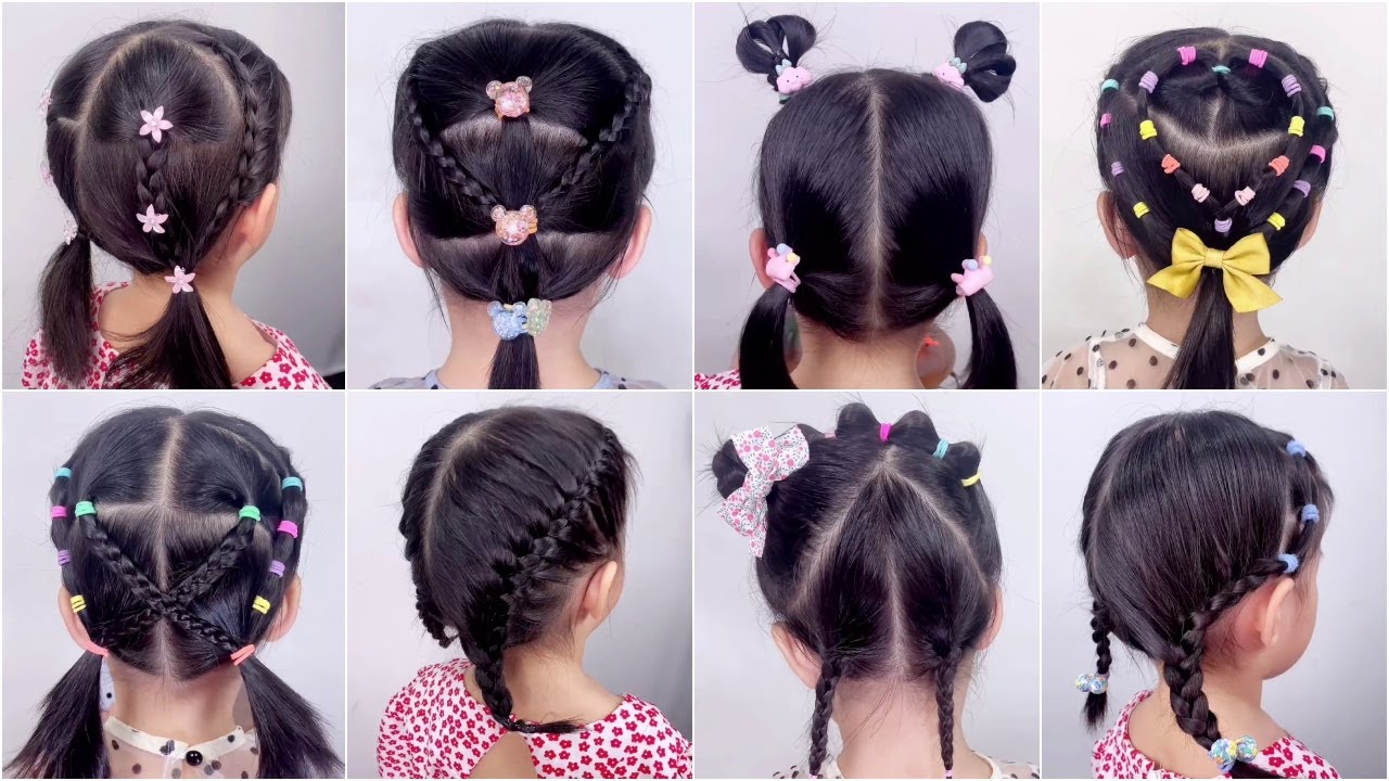 Easy and Beautiful Kids' Hairstyles Tutorial | Simple Steps for ...
