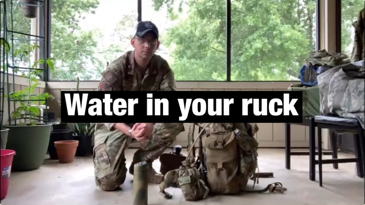 Kit considerations: Carrying water in ruck - YouTube