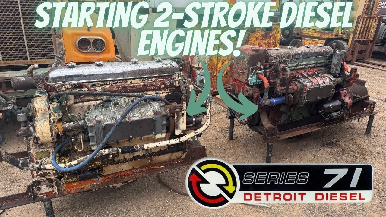 Rescuing Junk Yard Detroit Diesel 6-71N's - YouTube