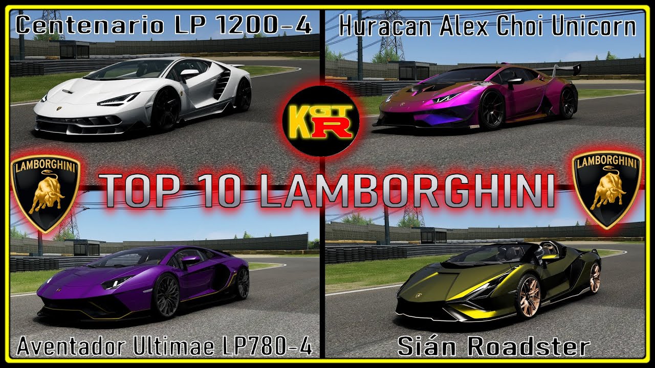 10 Free Cars Mods - SPECIAL LAMBORGHINI - Assetto Corsa - YouTube