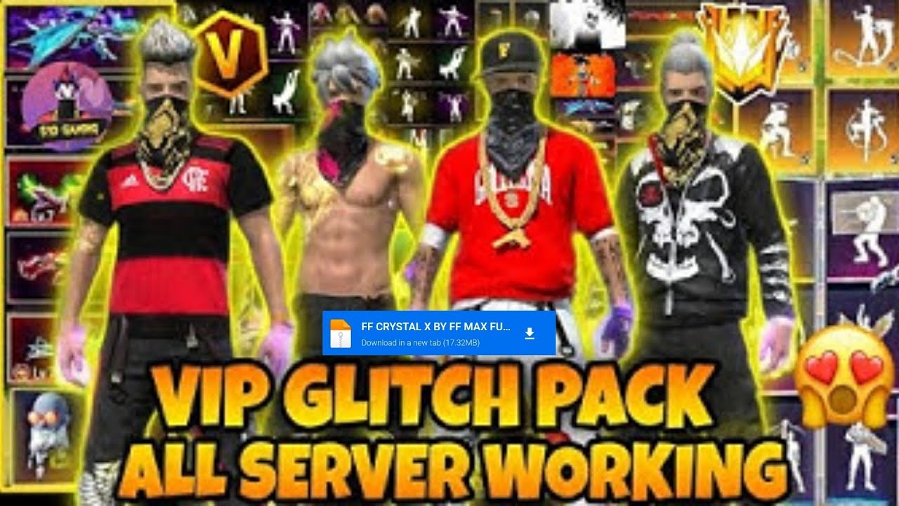 FREE FIRE Glitch File Today🔥 After OB38 Update VIP Glitch Pack FF Max ...