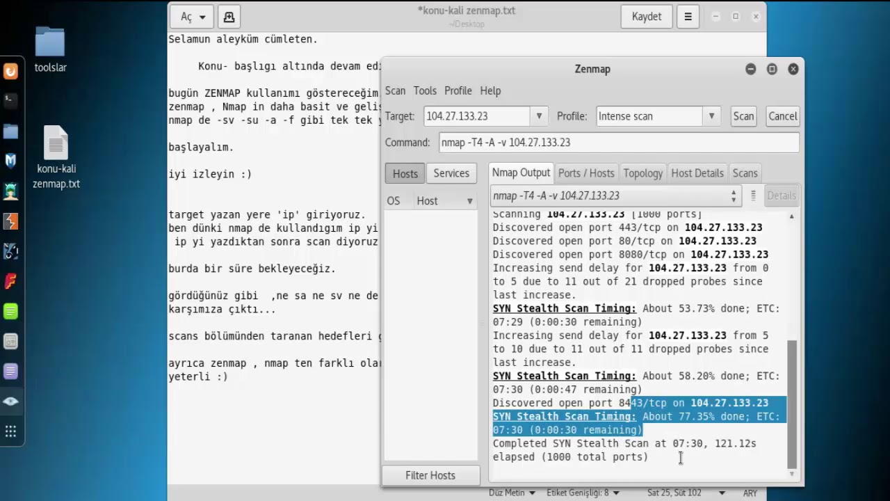 Kali Linux - Zenmap Kullanımı - YouTube