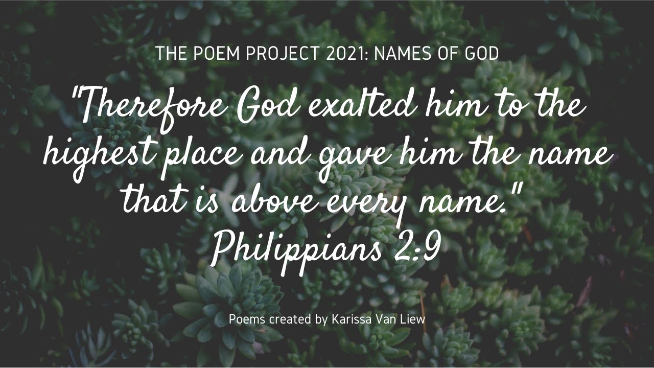 A Snapshot of the Poem Project 2021: The Names of God - YouTube
