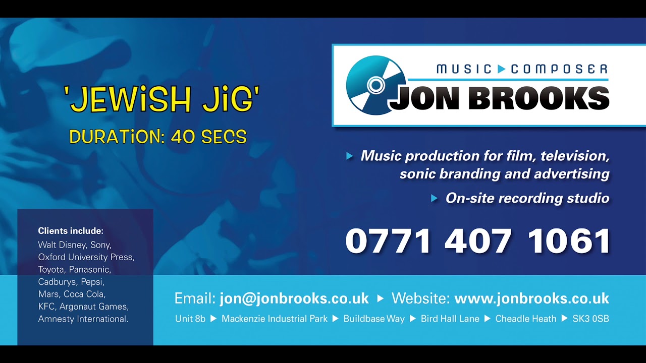 Jewish Jig - Light-hearted, whimsical and quirky folk music (Jon Brooks ...