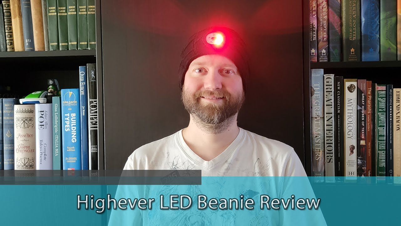 STAY SAFE and WARM AT NIGHT - HIGHEVER LED Beanie Review - YouTube