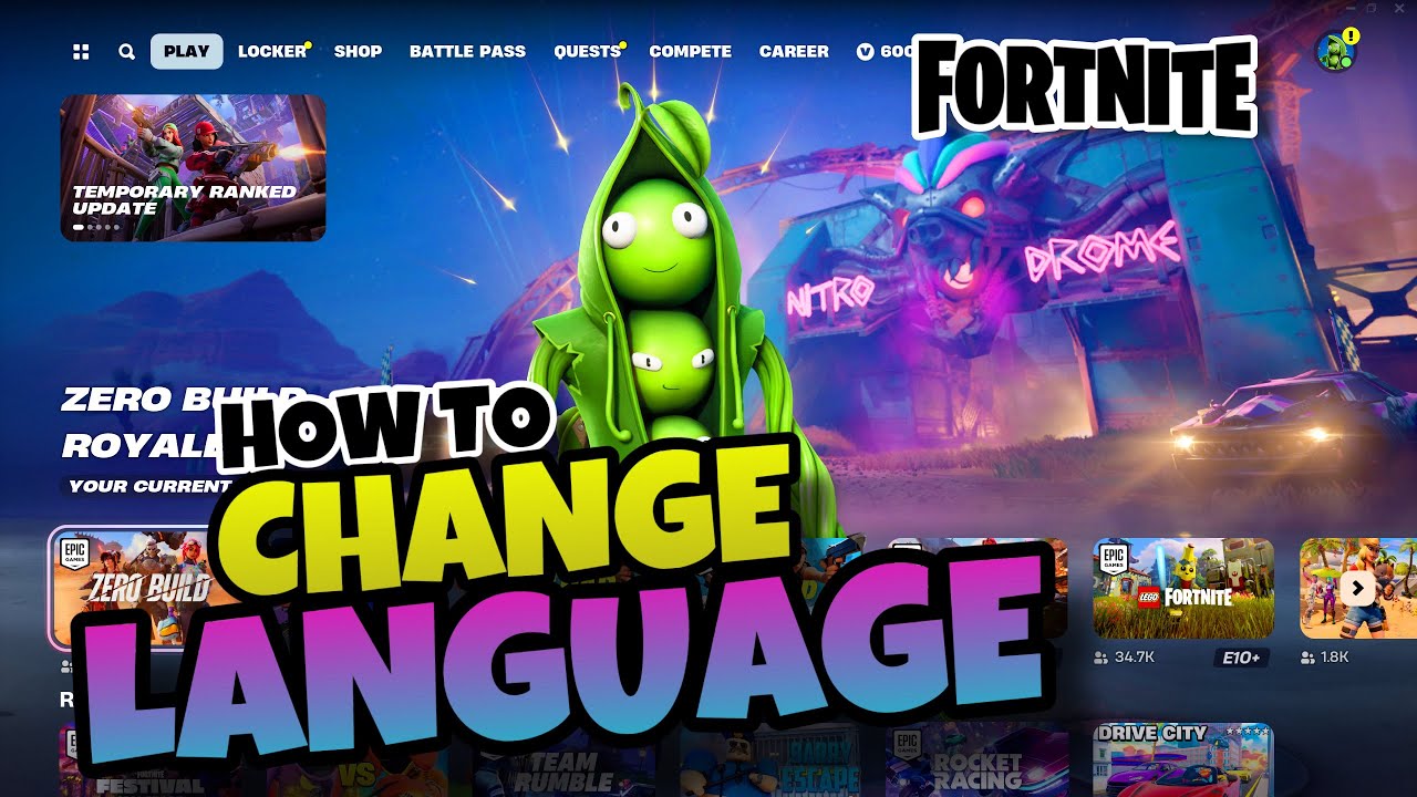 👉 HOW to CHANGE LANGUAGE in FORTNITE 🔥 2024 - YouTube