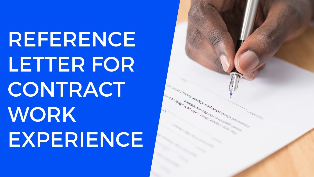 Reference letter for contract work experience | Canada PR Contract ...