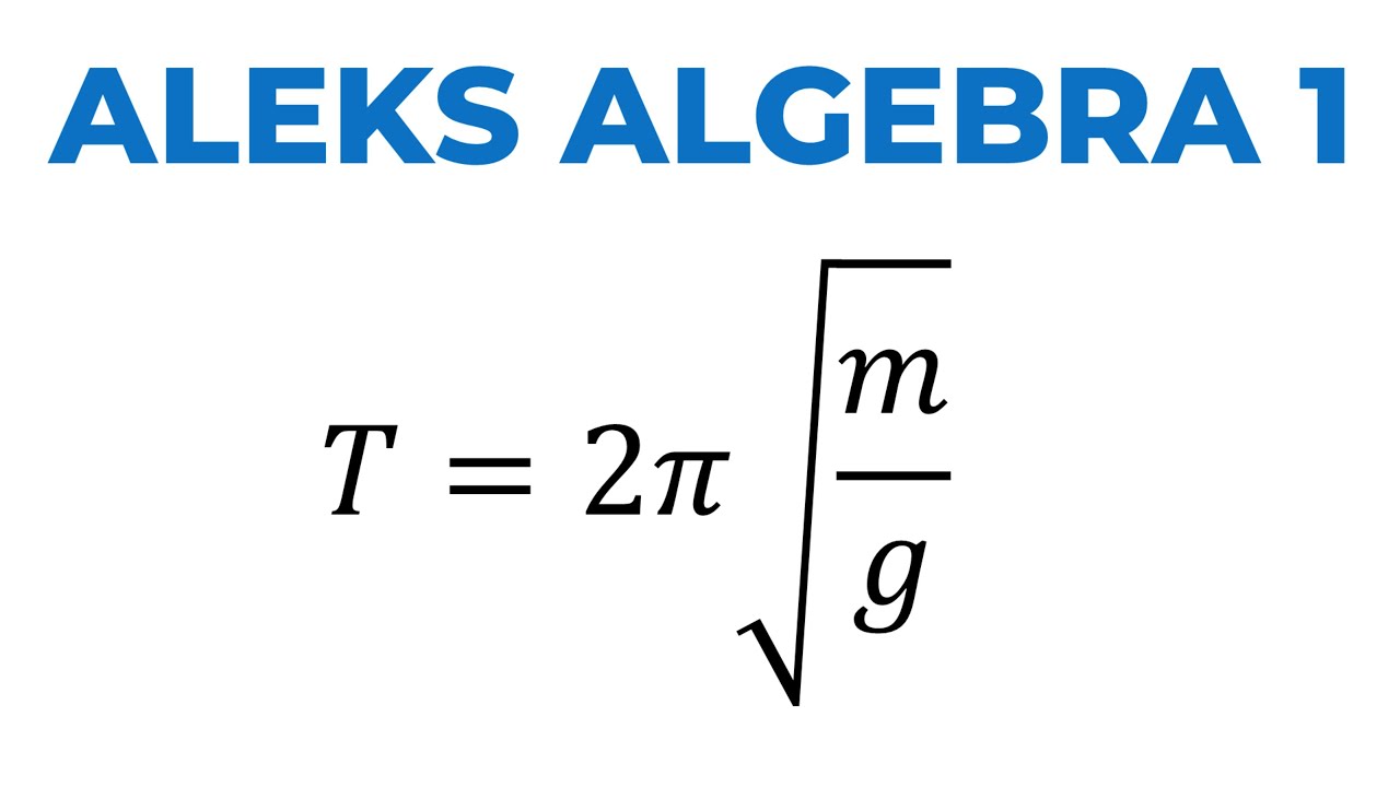 How to Solve for a Variable in a Formula | ALEKS Algebra 1, Geometry ...