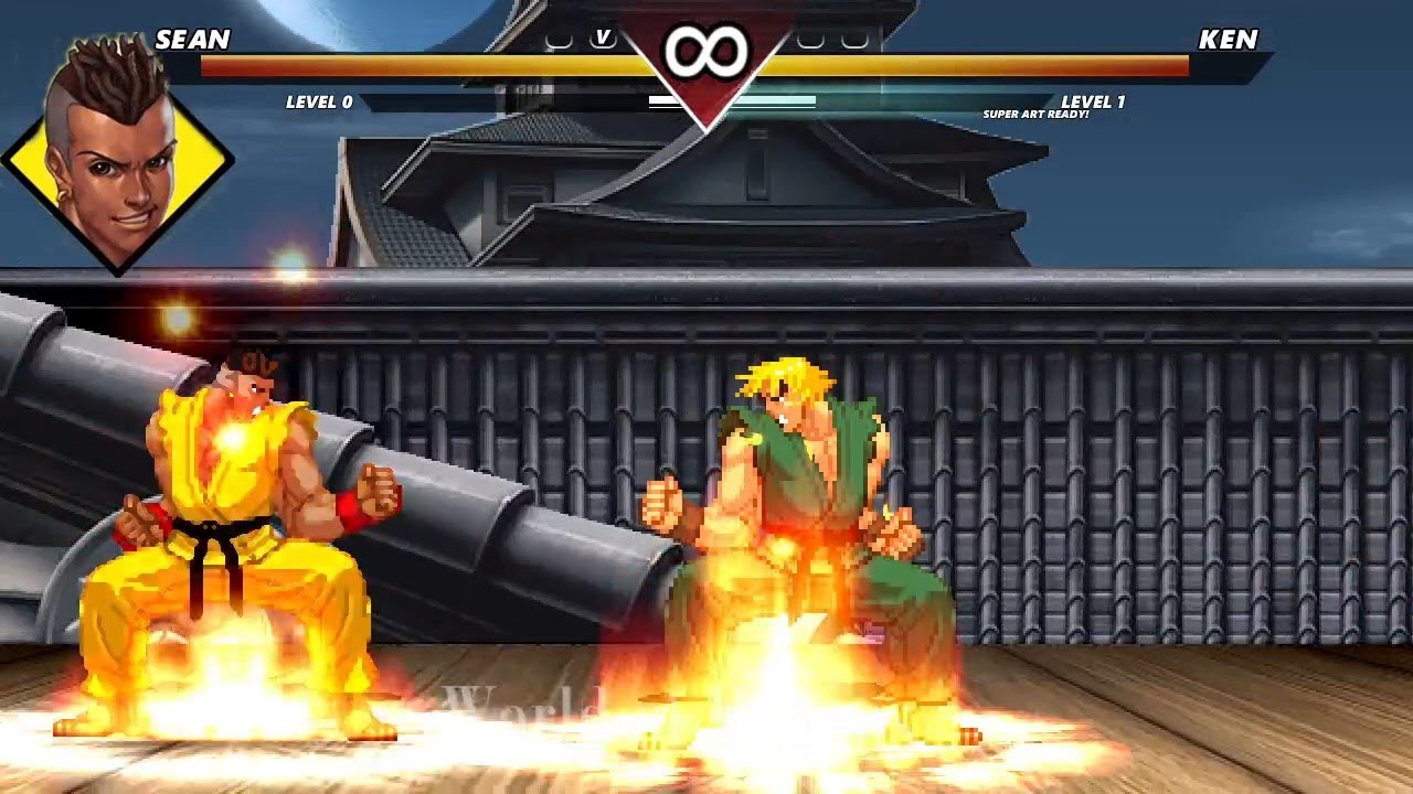 [Street Fighter Mugen] Sean Vs Ken (Hard Mode) - YouTube