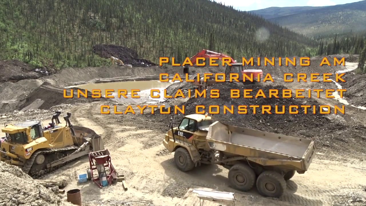 Placer Mining am California Creek - YouTube