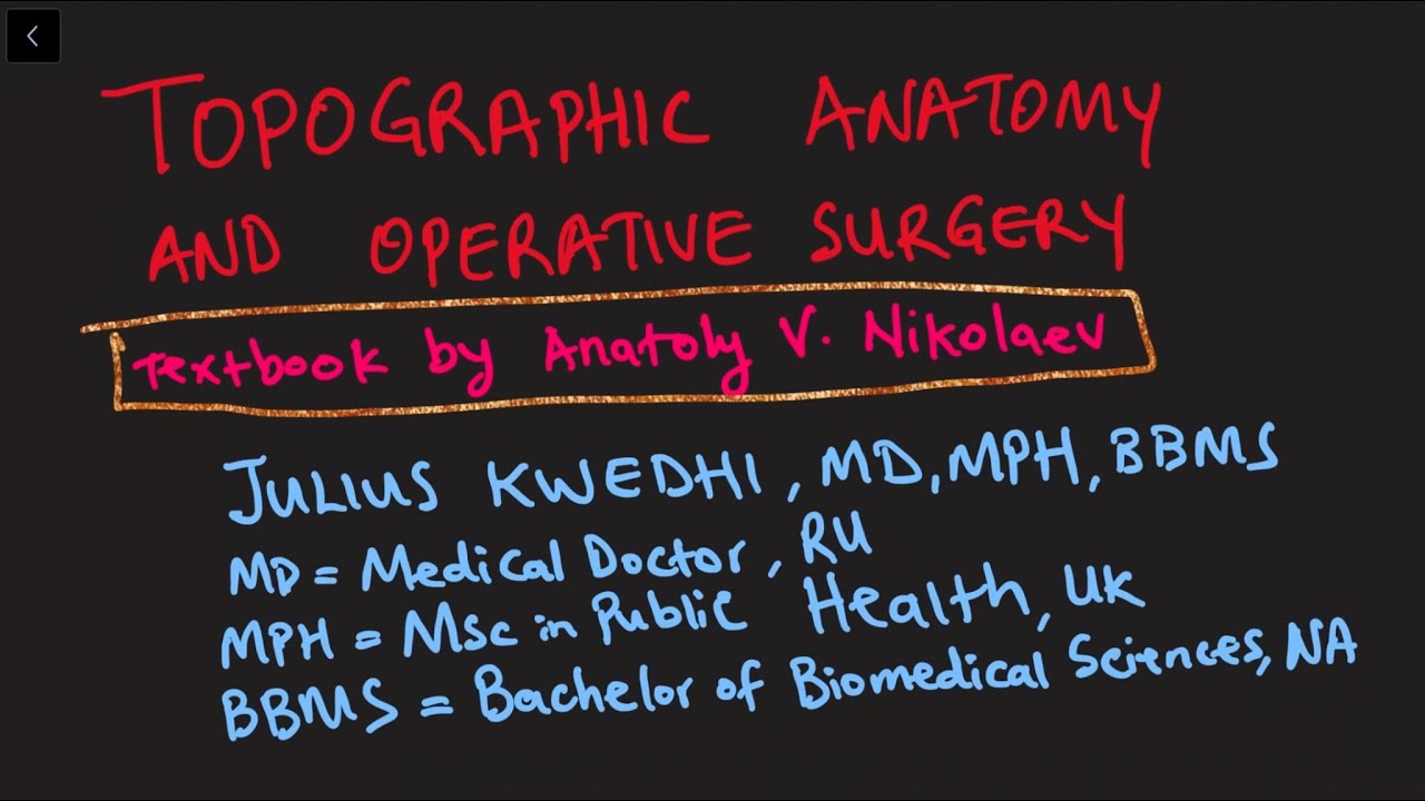 Layers of The Body | Basic Terms 2 | Topographic Anatomy & Operative ...