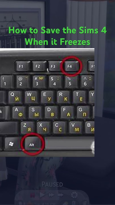 How to save the Sims 4 when it Freezes #sims4 #thesimsfreeplay #thesims #sims4 Sims4tutorial ...