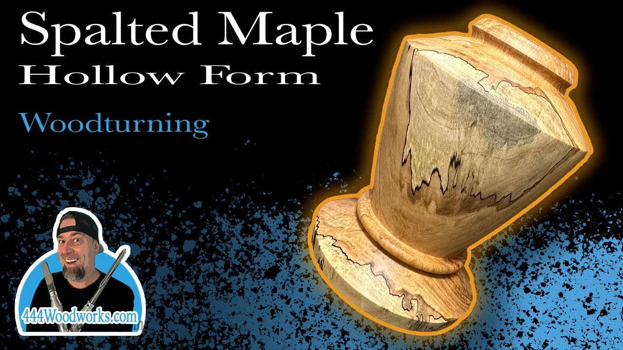 Woodturning a Spalted Maple Hollow Form - YouTube