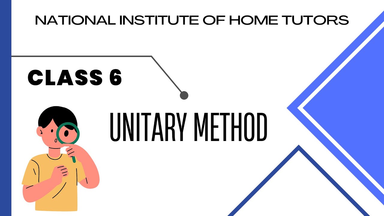Class: 6 : Types of unitary method with examples - Demo class by ANUSKA ...