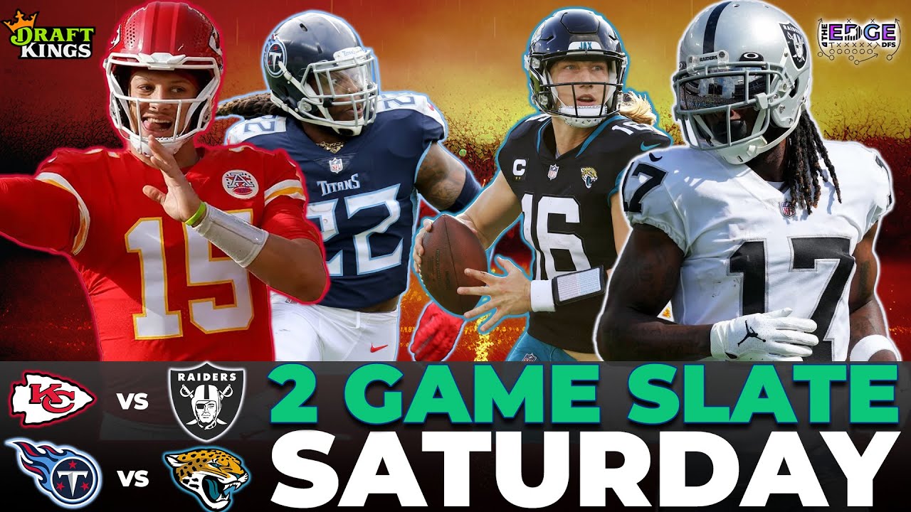 SATURDAY 2 GAME SLATE | Week 18 | Picks and Lineup Builds | 01.07.23 ...