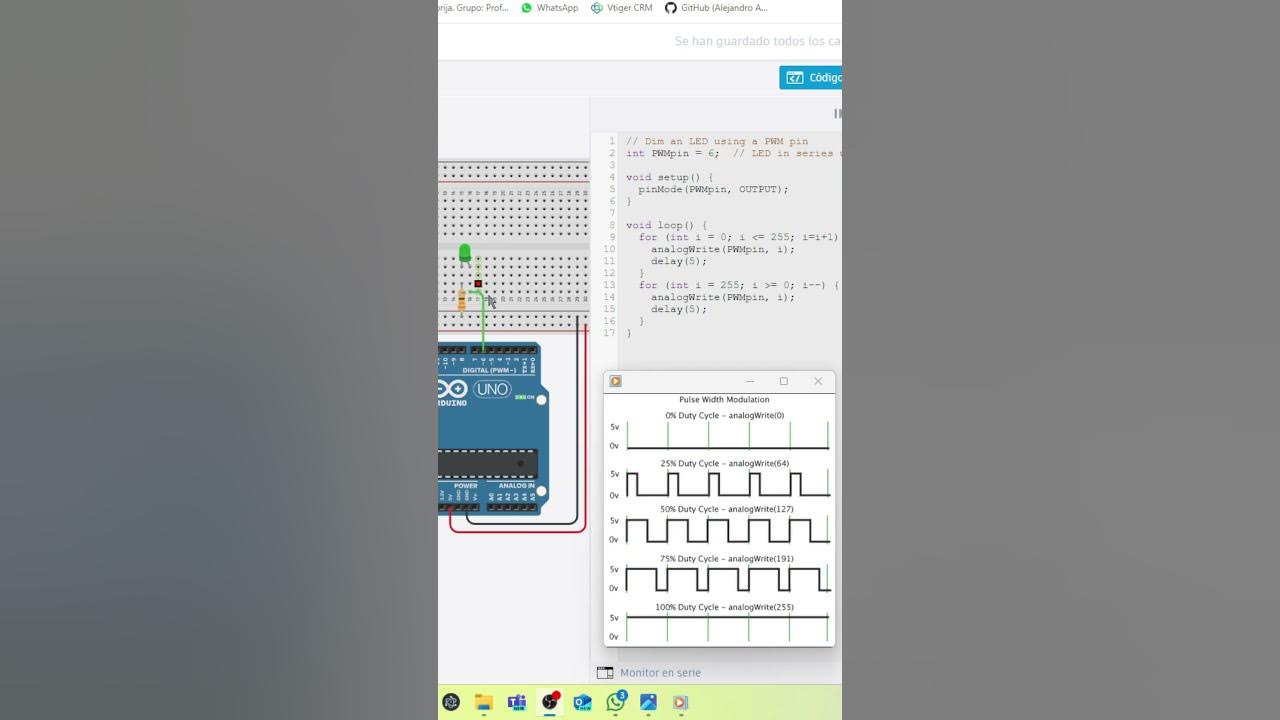 Arduino-Shorts. Led con PWM. #electronica #arduino #diy #led #pwm - YouTube
