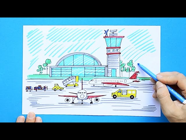 Airport Runway Drawing