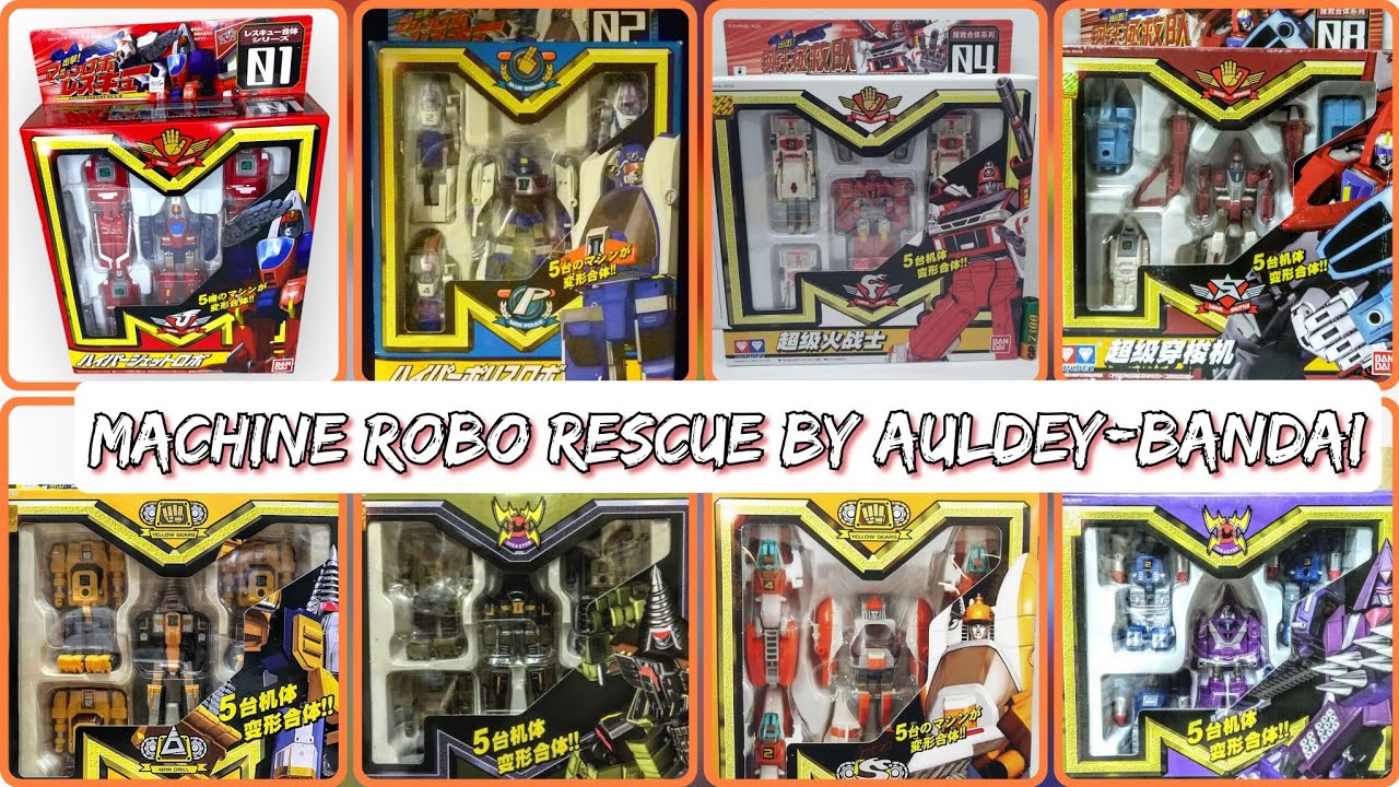 Machine Robo Rescue Variants By Auldey-Bandai - YouTube