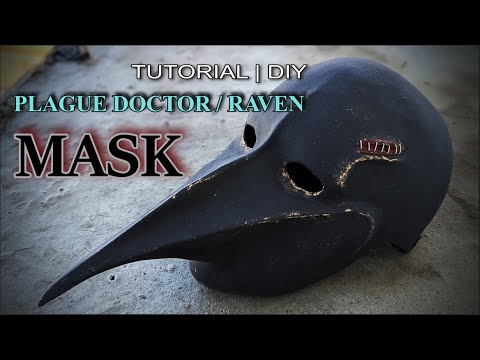 Paper Mache Plague Doctor Mask | Easy & budget Tutorial (DIY) - YouTube