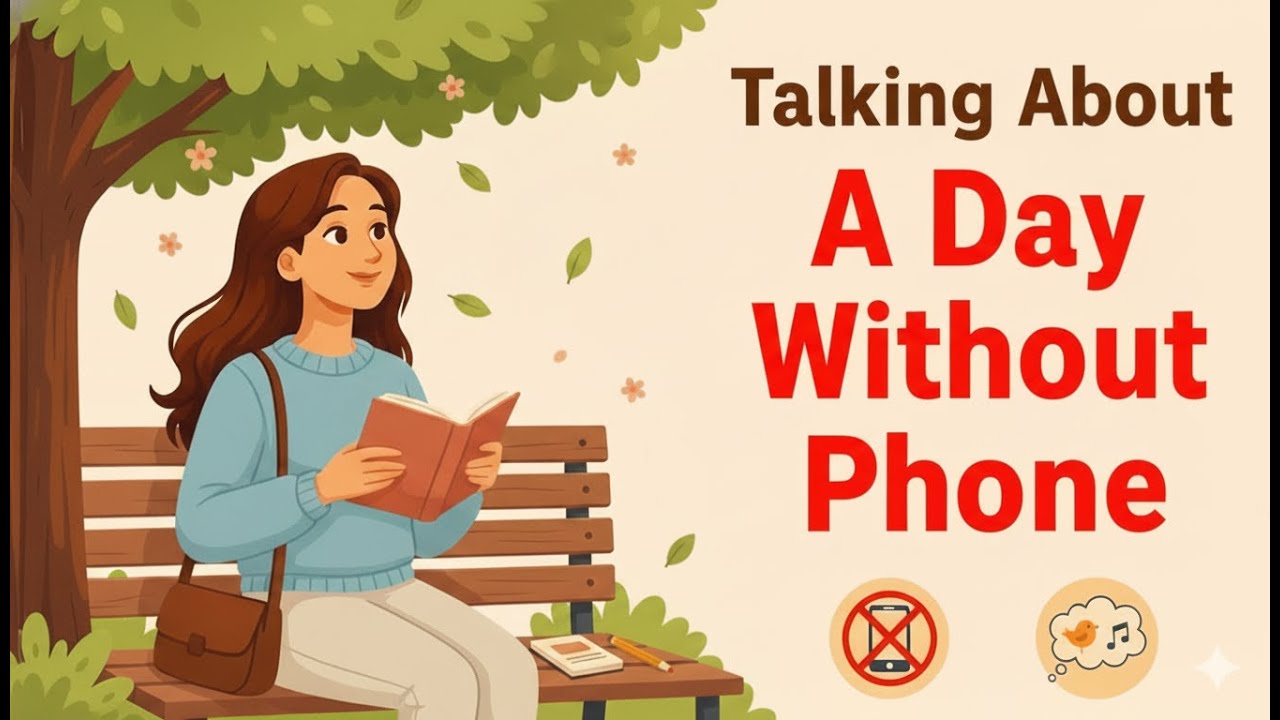 Talking About a Day Without My Phone | English Speaking Practice for ...