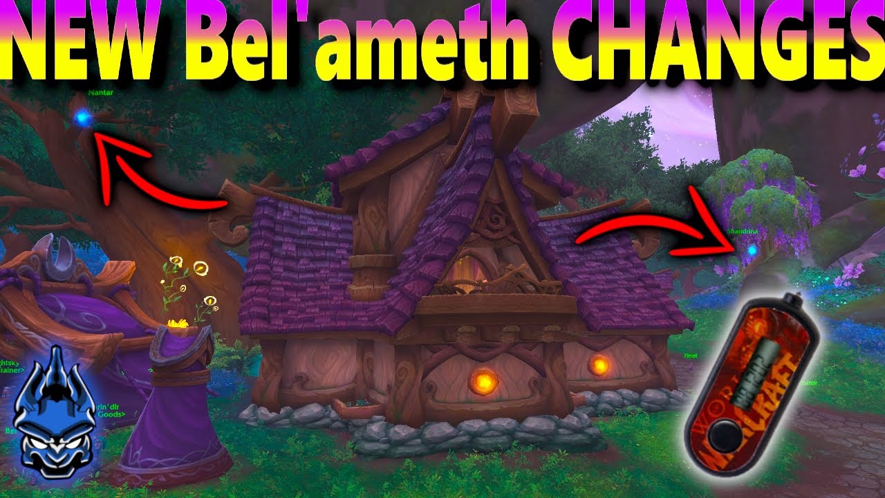 PTR UPDATES to NEW Night Elf City Bel'ameth, Authenticator CHANGES ...