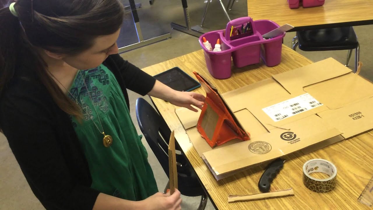 Create an iPad Stand for Stopmotion from Cardboard - YouTube
