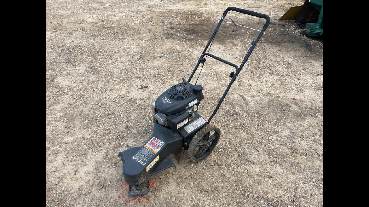 Swisher Walk Behind Trimmer - YouTube