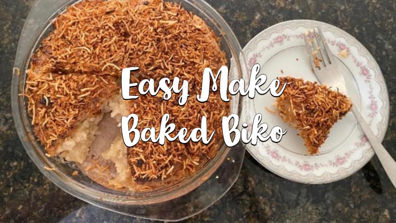 Quick And Easy Baked Biko Recipe - YouTube