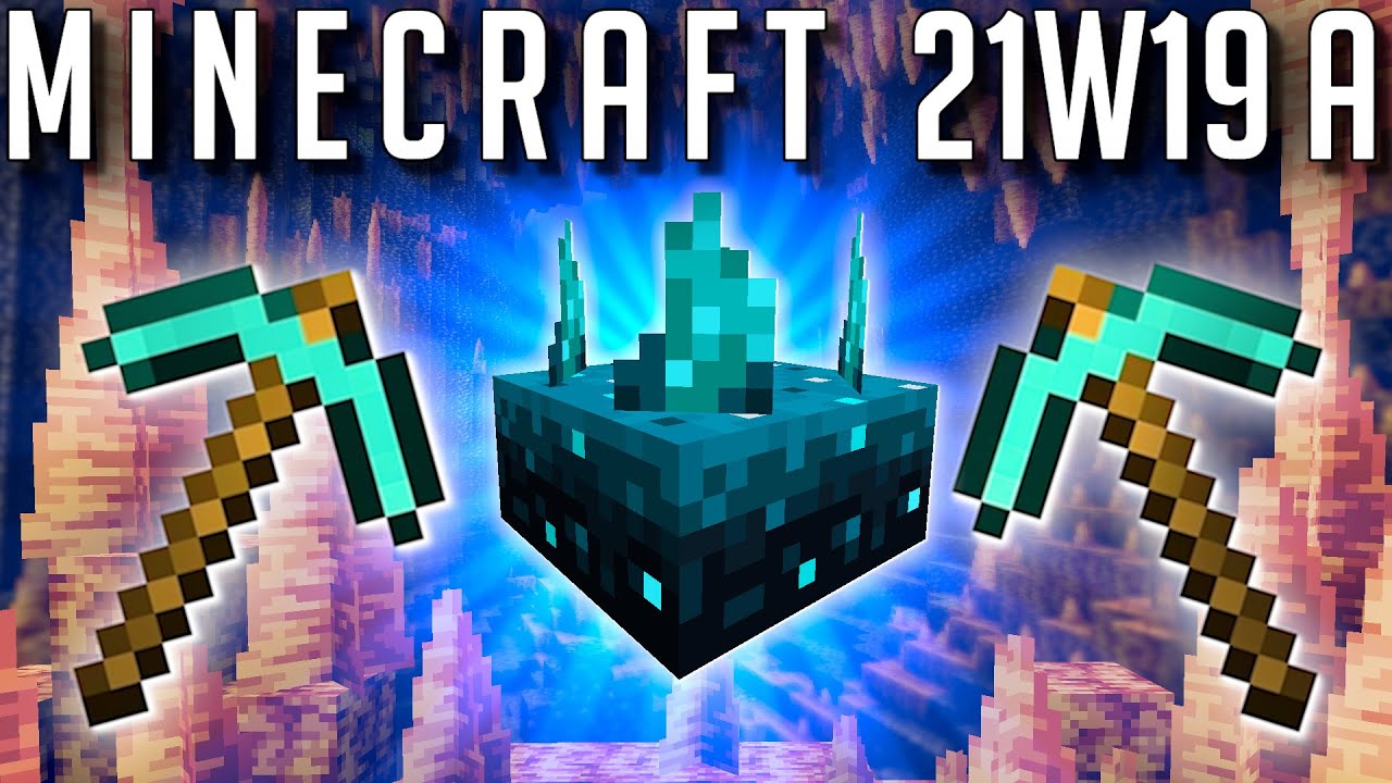 Minecraft Snapshot 21w19a : Skulk Sensor repoussé, Java 16 ?! - YouTube