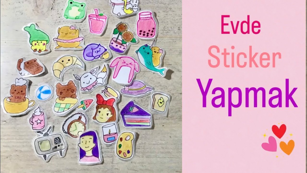 Evde Sticker Yapın - YouTube