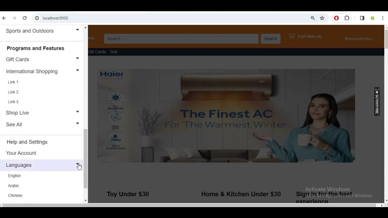 PHP Laravel E-commerce Project - YouTube