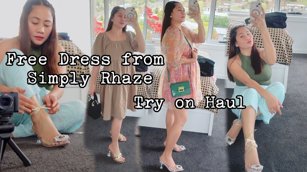 TRY ON Haul, Dumating na MGA DRESS from Simply Rhaze, My pa Free dress ...