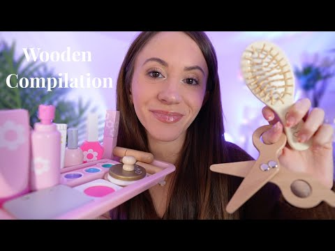 3 Hour Wooden ASMR Makeover & Pampering 🪵 (wooden personal attention compilation)