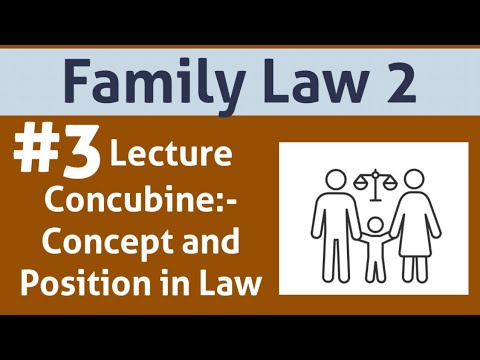 Family Law: Lecture 3| Concubine: concept and legal position| - YouTube