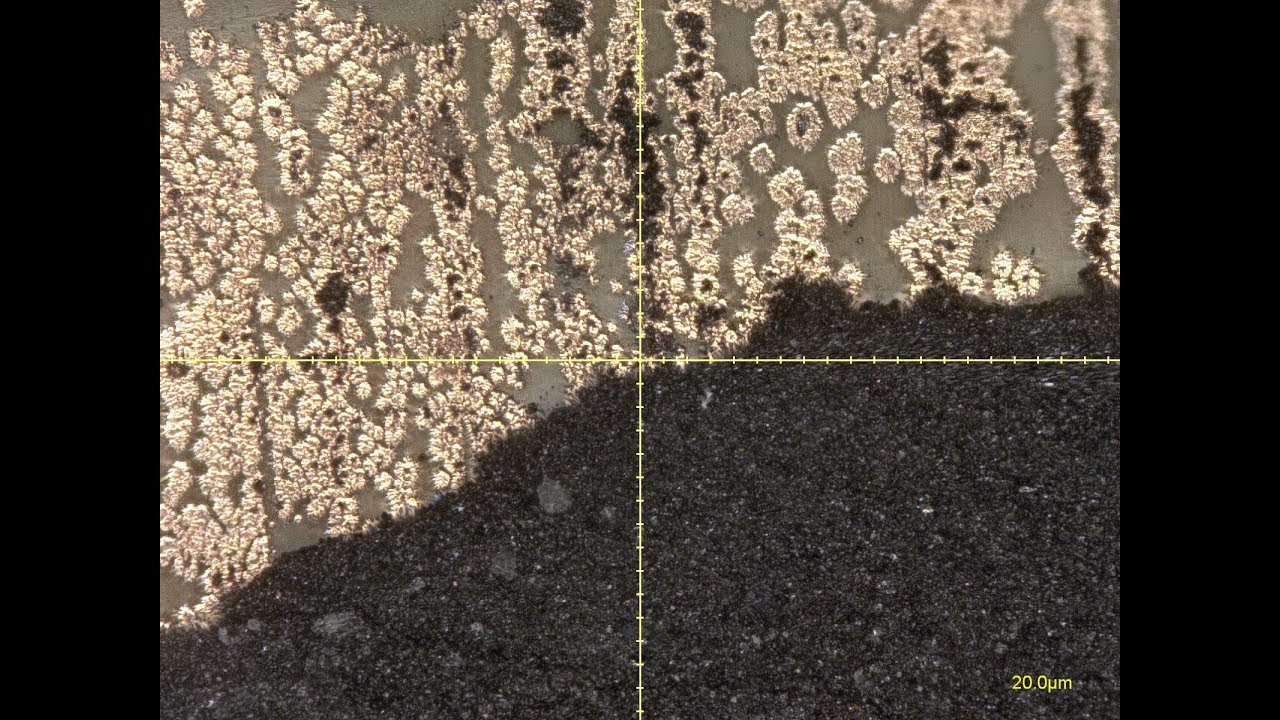 Failed lithium cell under electron microscope. - YouTube