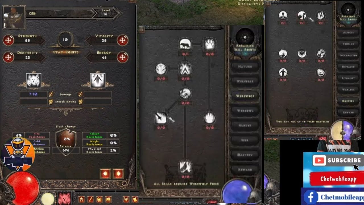 Diablo 2 Median Xl 2.0 New Skill Tree เพิ่มสกิลใหม่ upgrade+ Dmg - YouTube