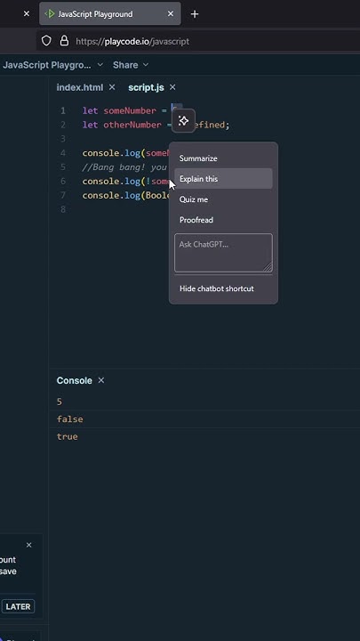 What does the !! operator do in JavaScript? #coding #programming #javascript #javascripttutorial ...