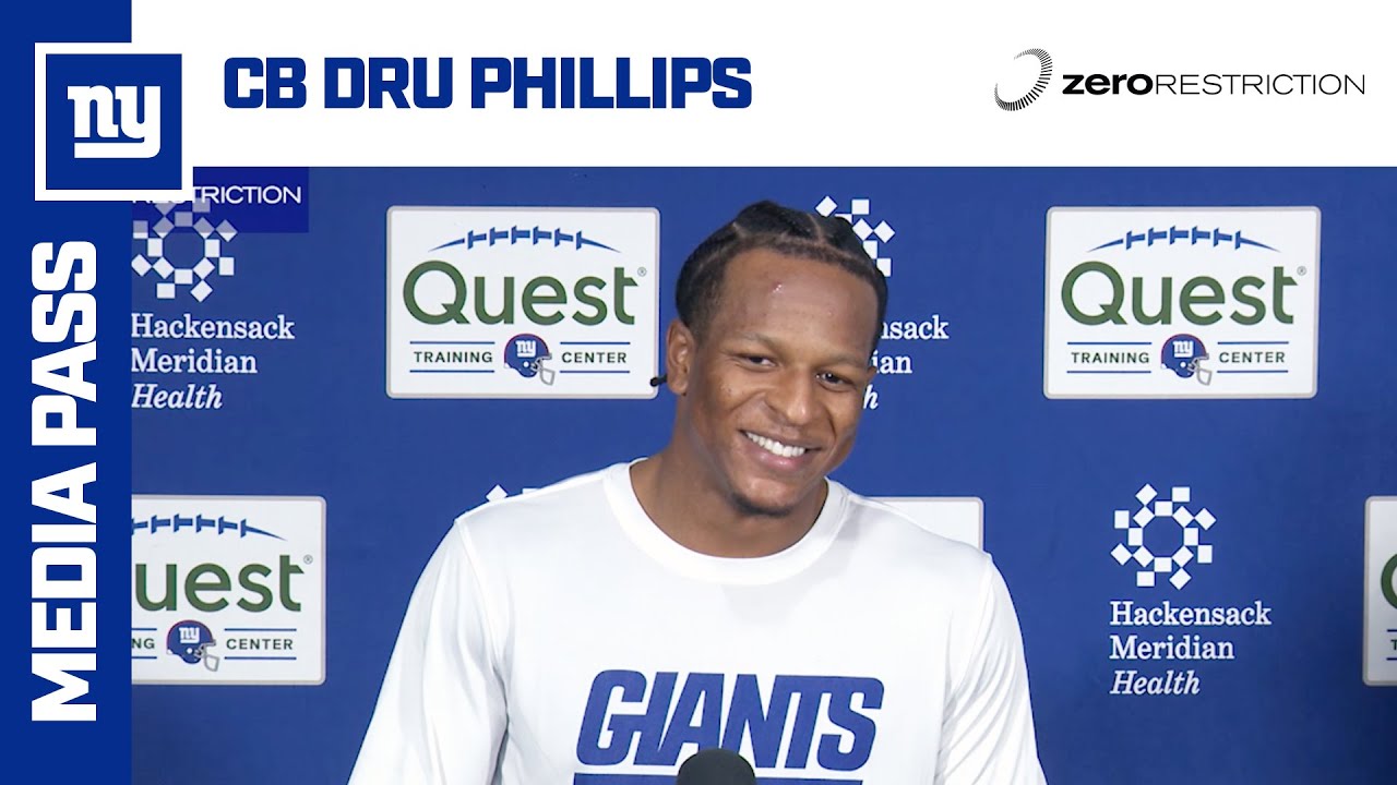 Dru Phillips on Why He Likes Playing the Nickel Role | New York Giants ...