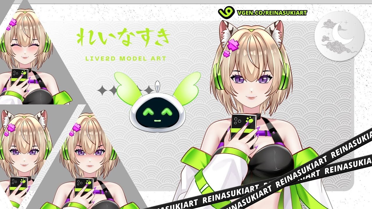 Reina Heina Live2D Showcase - Vampire Red Girl - YouTube